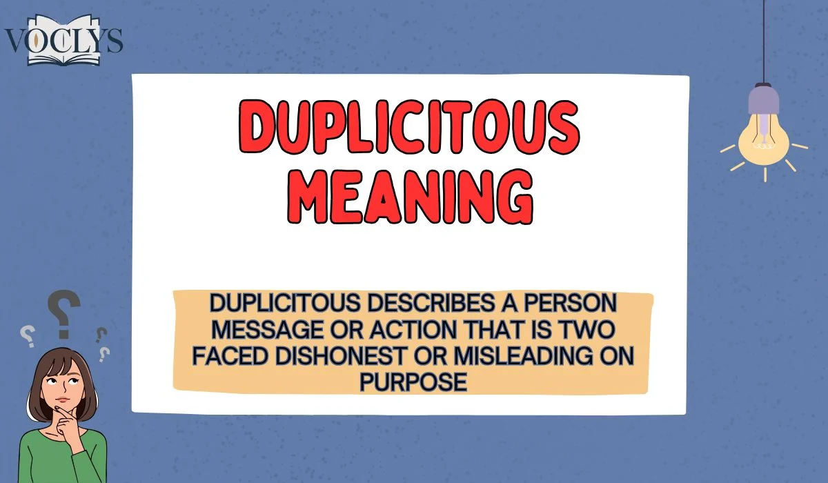 Duplicitous Meaning Essential Explanation For Beginners - voclys.com